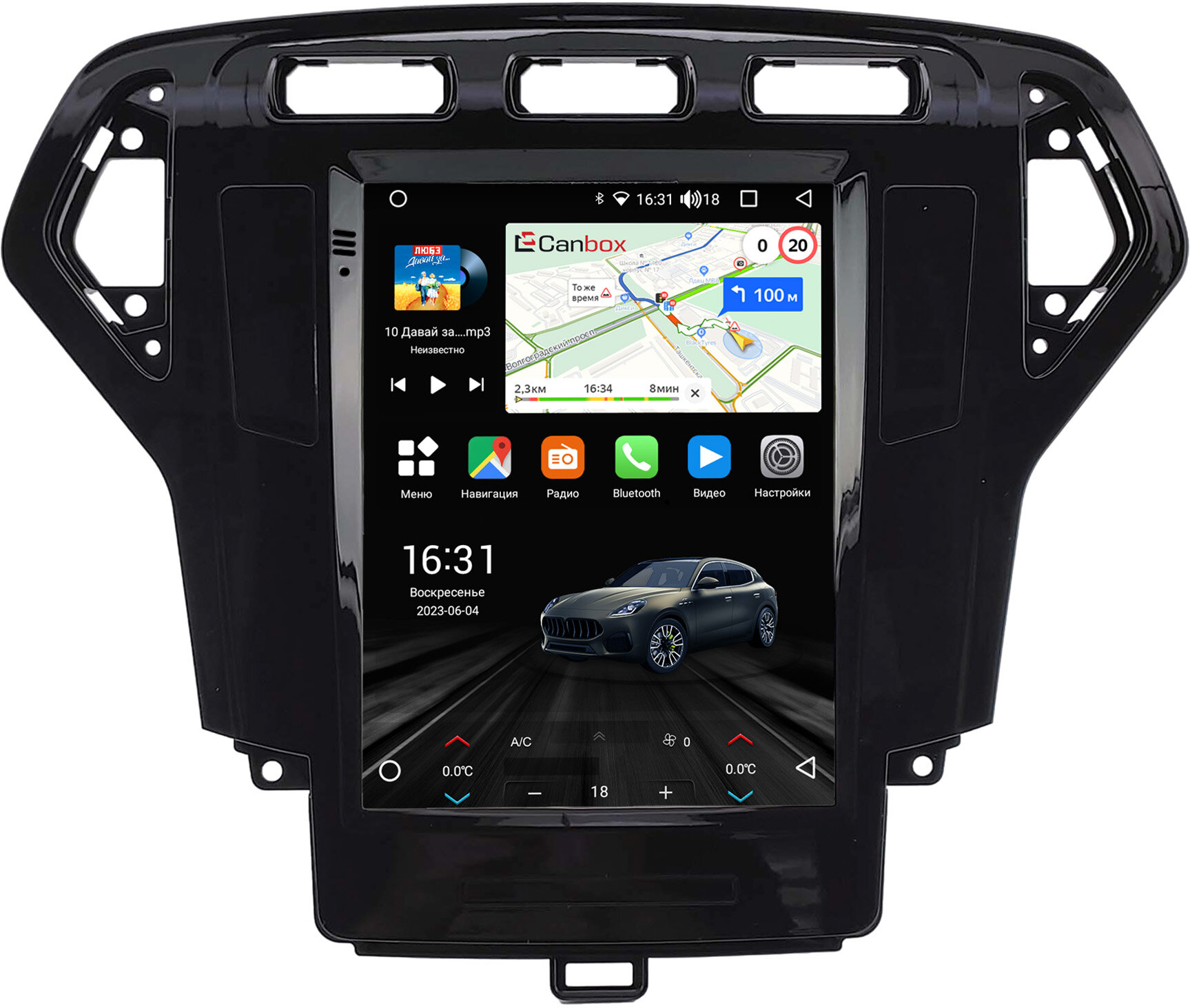 Штатная магнитола Ford Mondeo 4 2006-2010 Canbox M-Line (Tesla) 9.7" 2/32 5620-1312-6 Android 10 (4G-SIM, DSP, QLed)