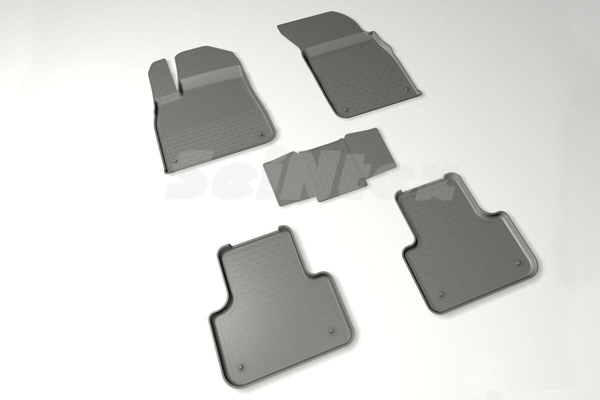 Резиновые коврики с высоким бортом Seintex для Audi Q7 2015-н. в.