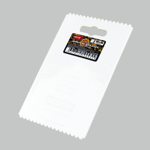 Шпатель зубчатый DECOR А1, A2, В1, В2 для нанесения клея 135*90 мм 316-8700