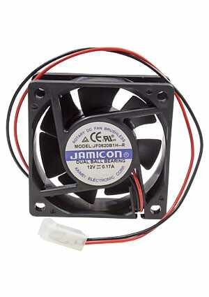 JF0620B1H-R, вентилятор 12В 60х60х20мм подшипник качения (2 шт.)