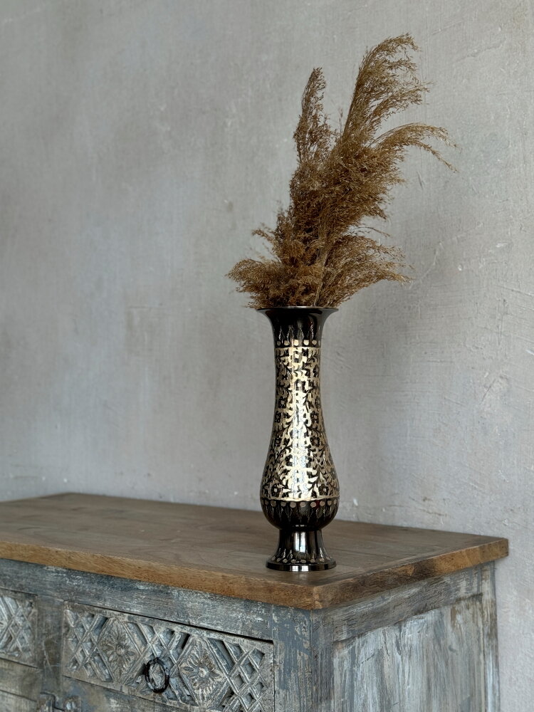 Ваза стакан латунь резная GOLDEN FIRKI ,10' KSVA-BE-8522223