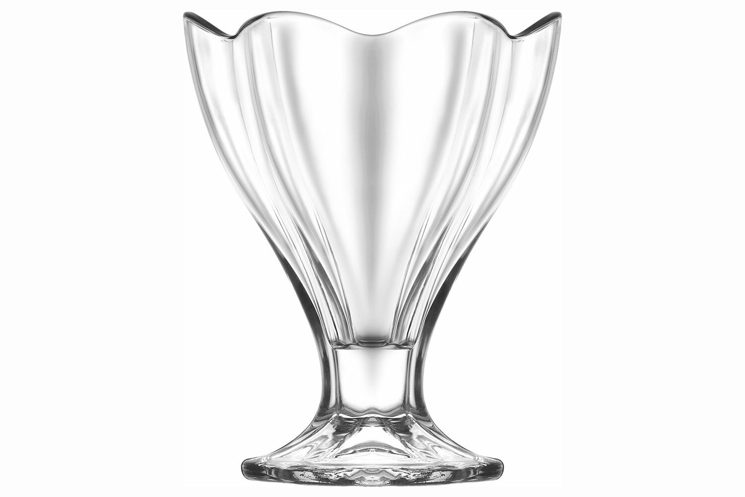 HOFF Lily Креманка для десертов из фарфора с прозрачной стенкой и геометрическим рисунком