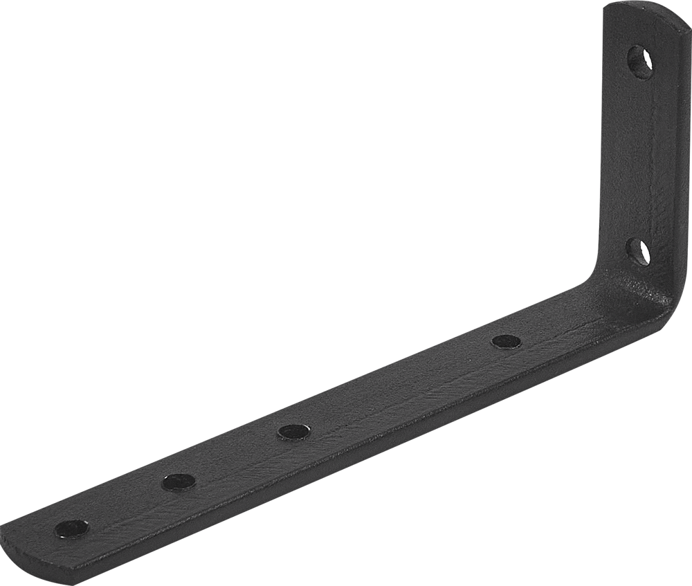 Кронштейн мебельный 4x20x60x140 мм цвет черный