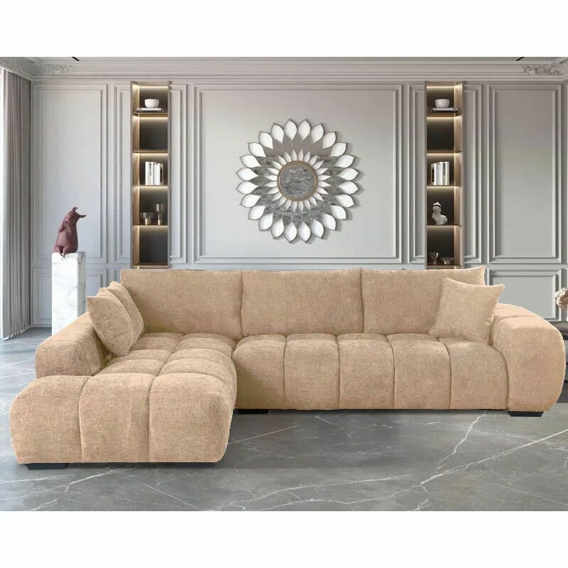 Угловой диван Океан (Ocean), 285х190х85 см, диван нераскладной, большой. Гарантия 12 месяцев