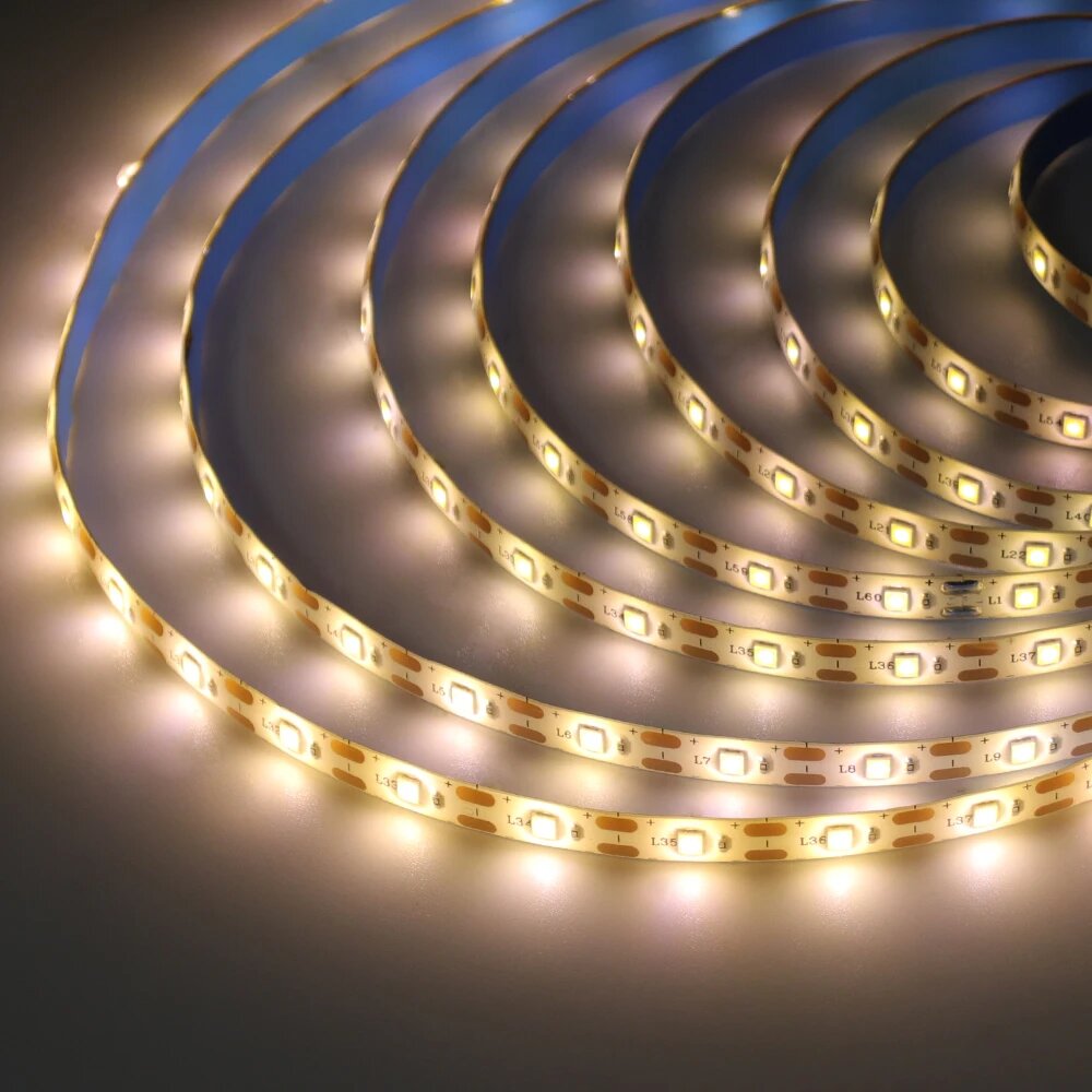Лентные светодиоды USB DC 5V 2835 тёплый и холодный белый светодиодный лентный свет Освещение для ТВ Подсветка лента для декора комнаты 0,5м-5м Светодиодная лента