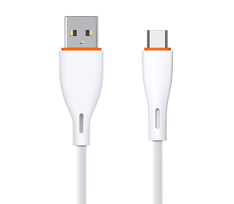 Кабель EOFE AC21 USB-A / USB-C, 2.4А, ПВХ, 1 метр, белый