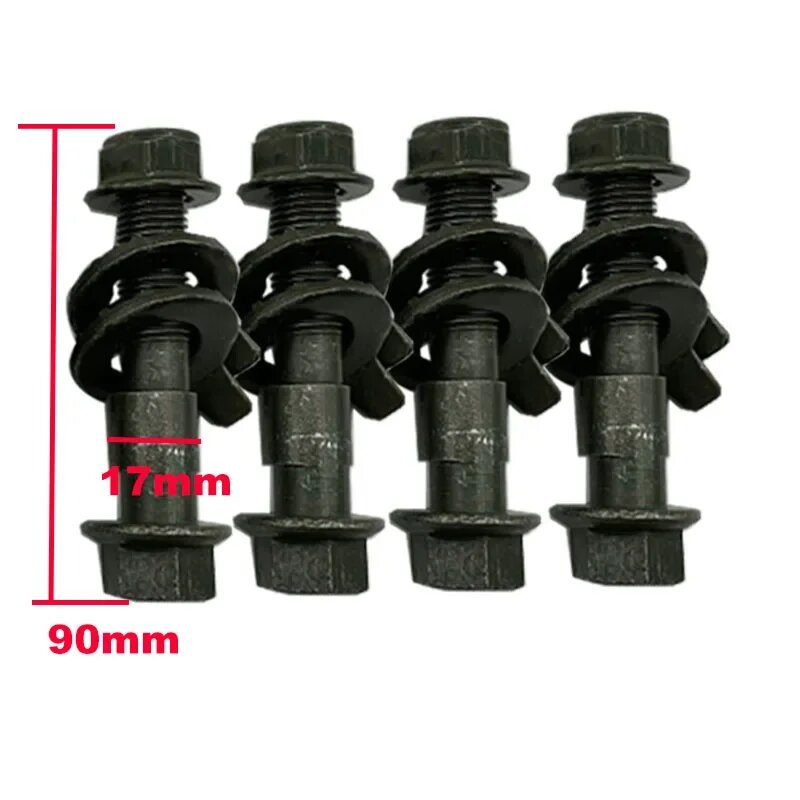 4 шт. 12 мм-17 мм 10,9 болт для выравнивания колес, эксцентриковый винт, инструменты для ремонта автомобильной регулировки 4PCS 17mm
