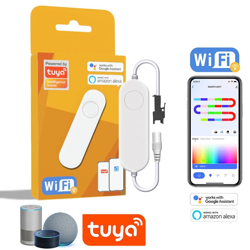 TUYA RGBIC контроллер для светодиодной ленты, 1 порт