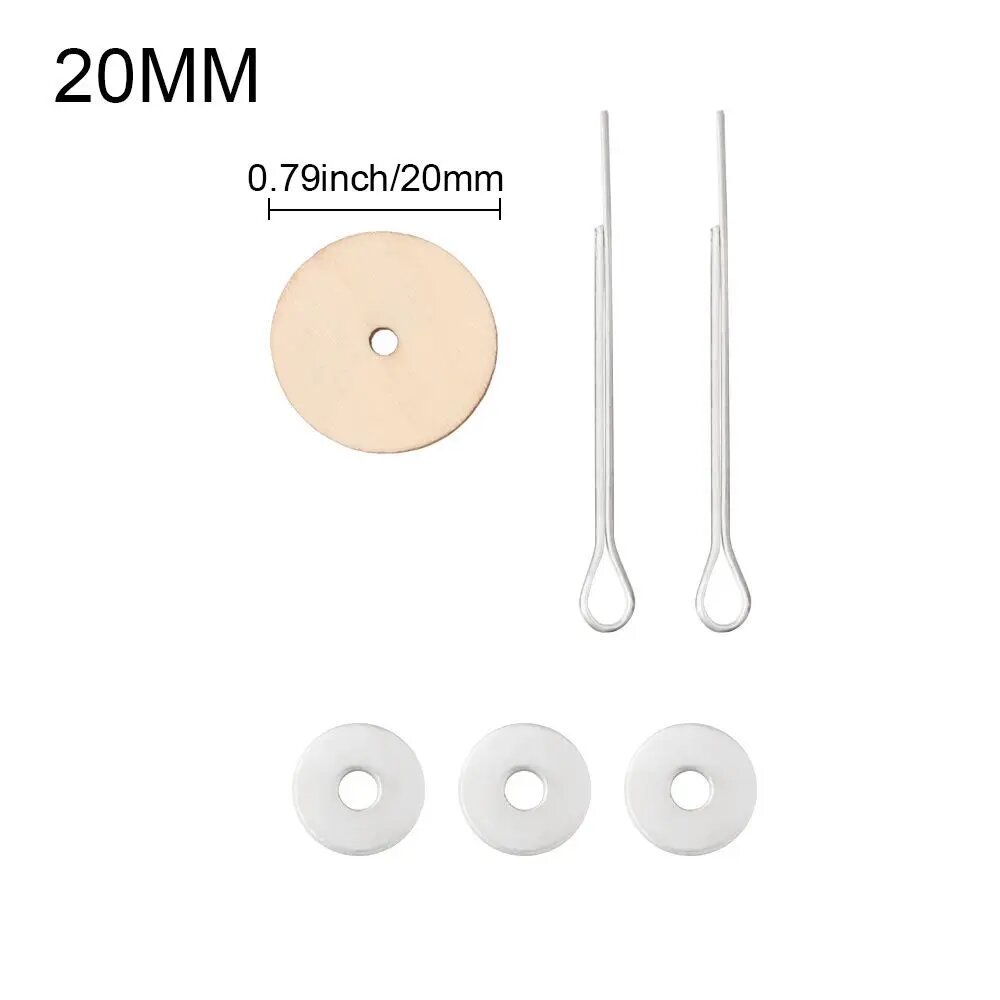 Деревянные соединители для кукол 10 комплектов Белый, 20MM