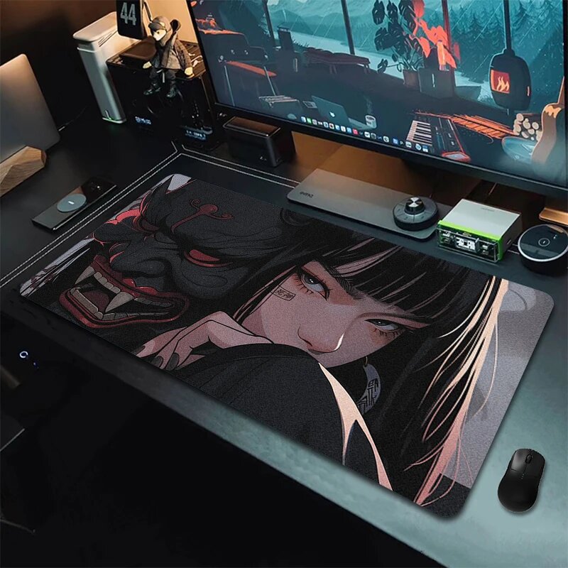 OUIO Коврик для мыши Anime Girls Samurai Oni Mask 400x900x2mm, SD 124589 (13)