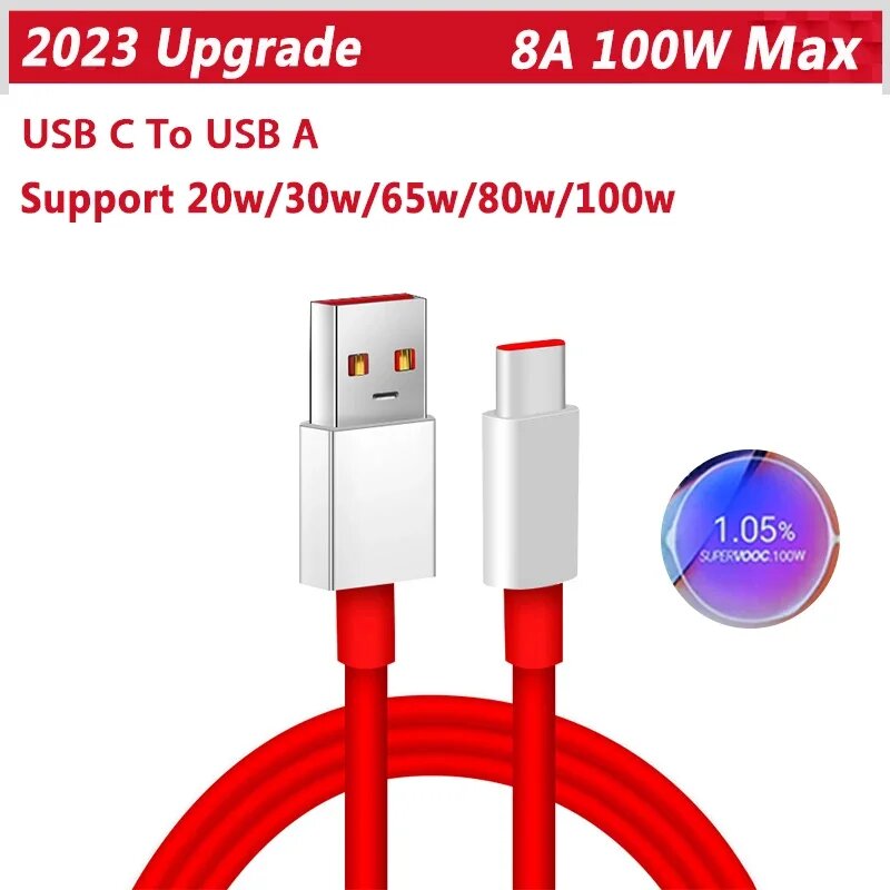 Oneplus 11 10 Pro Open Supervooc Cable Оригинальный 100 Вт 80 Вт 65 Вт Warp 0.35m, usb c to a cable