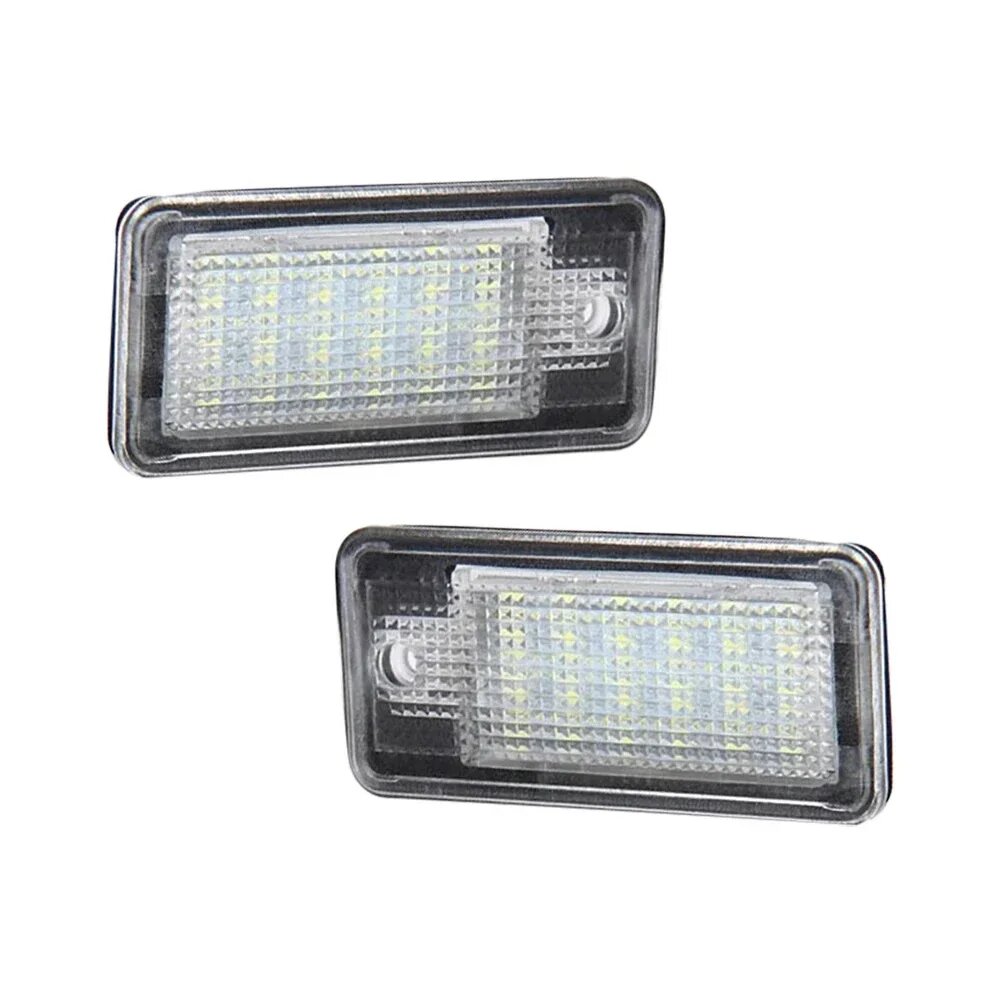 2 шт. подсветка номерного знака для Audi A3 S3 A4 B6 B7 A6 C6 4F Q7 RS4 6000K Супер белая лампа номерного знака Canbus Error Free