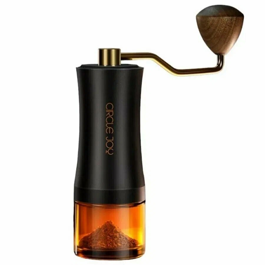 Кофемолка механическая Circle Joy Manual Coffe Grinder ProX, черный