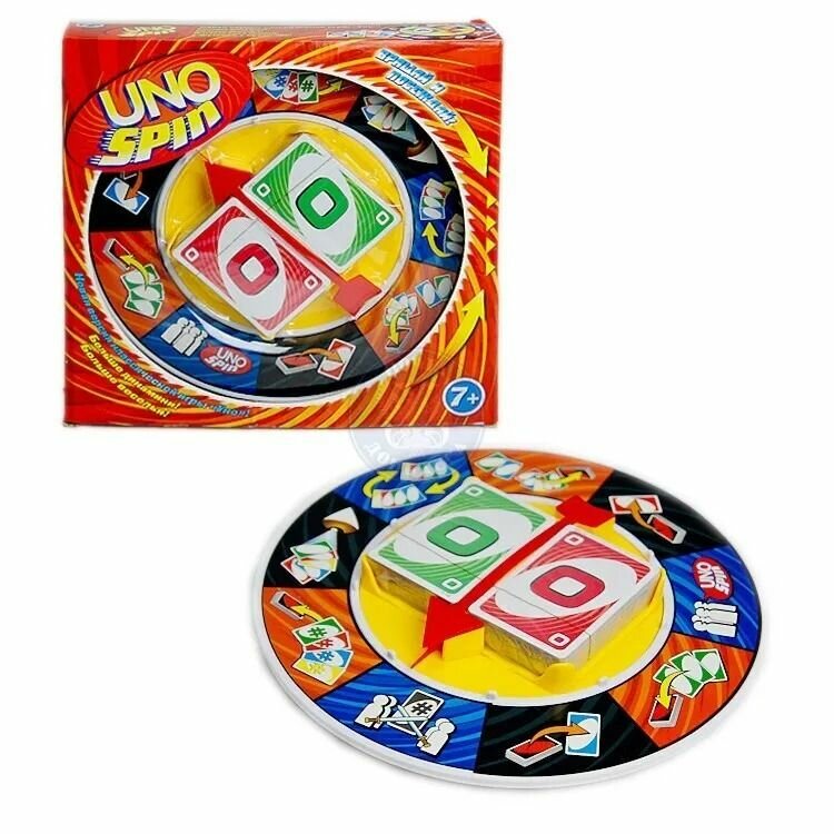 Настольная карточная игра УНО, новая версия "UNO SPIN"