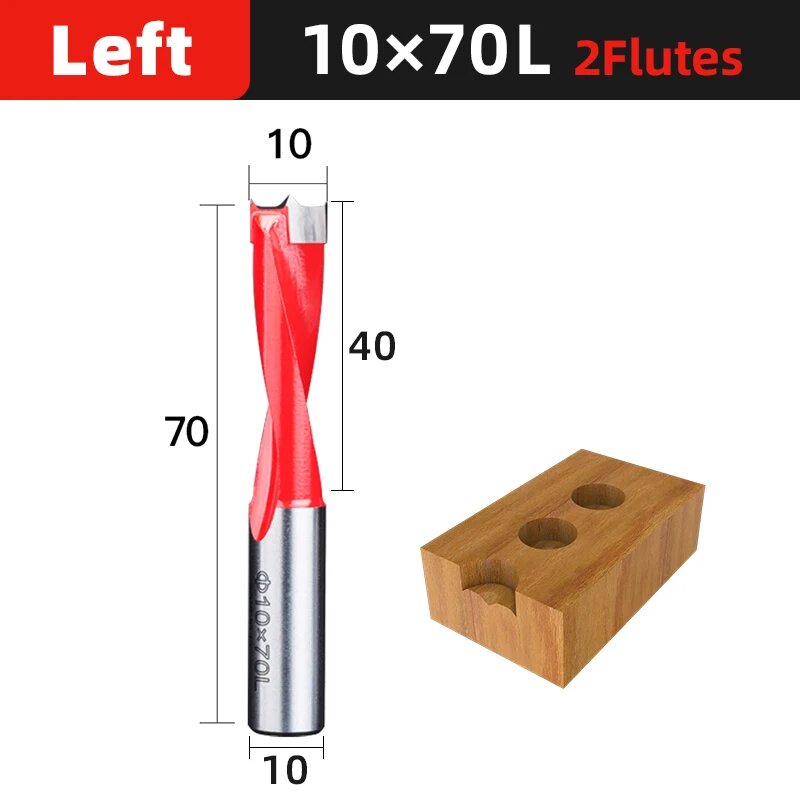 HUHAO Сверло по дереву Форстнер 10 мм 10-70L