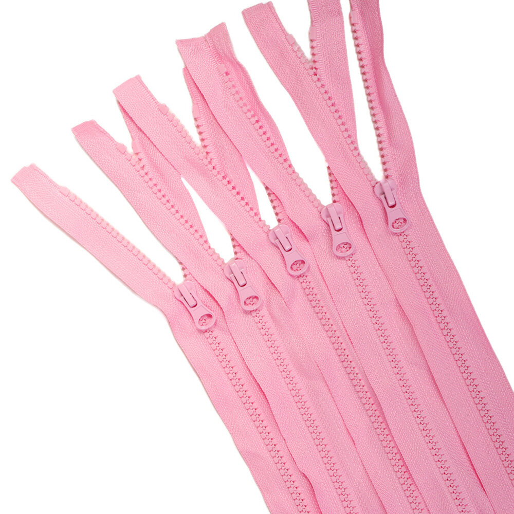 Молния разъемная MaxZipper трактор №5 1 замок усил. зв, 55см, цв. F134 св. розовый уп.50шт