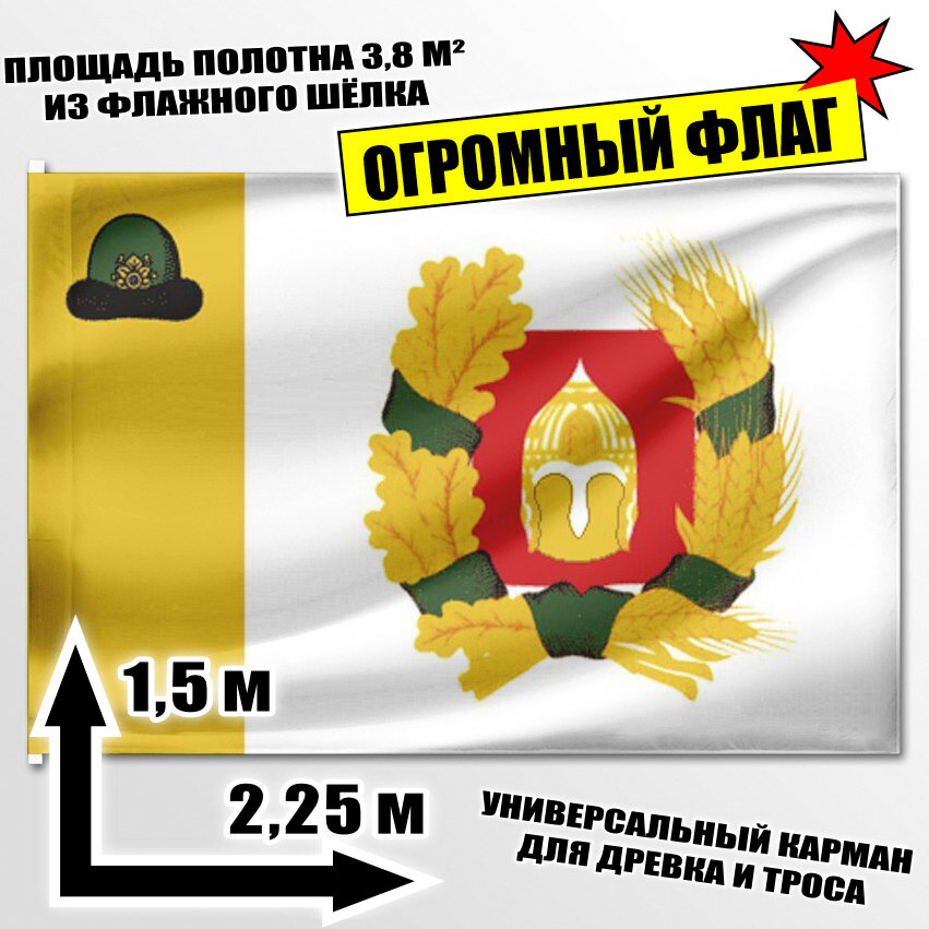 Флаг огромный Александро-Невского района 225x150 см