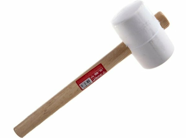 Киянка 0.9кг Зубр Мастер резинов белая дерев ручка