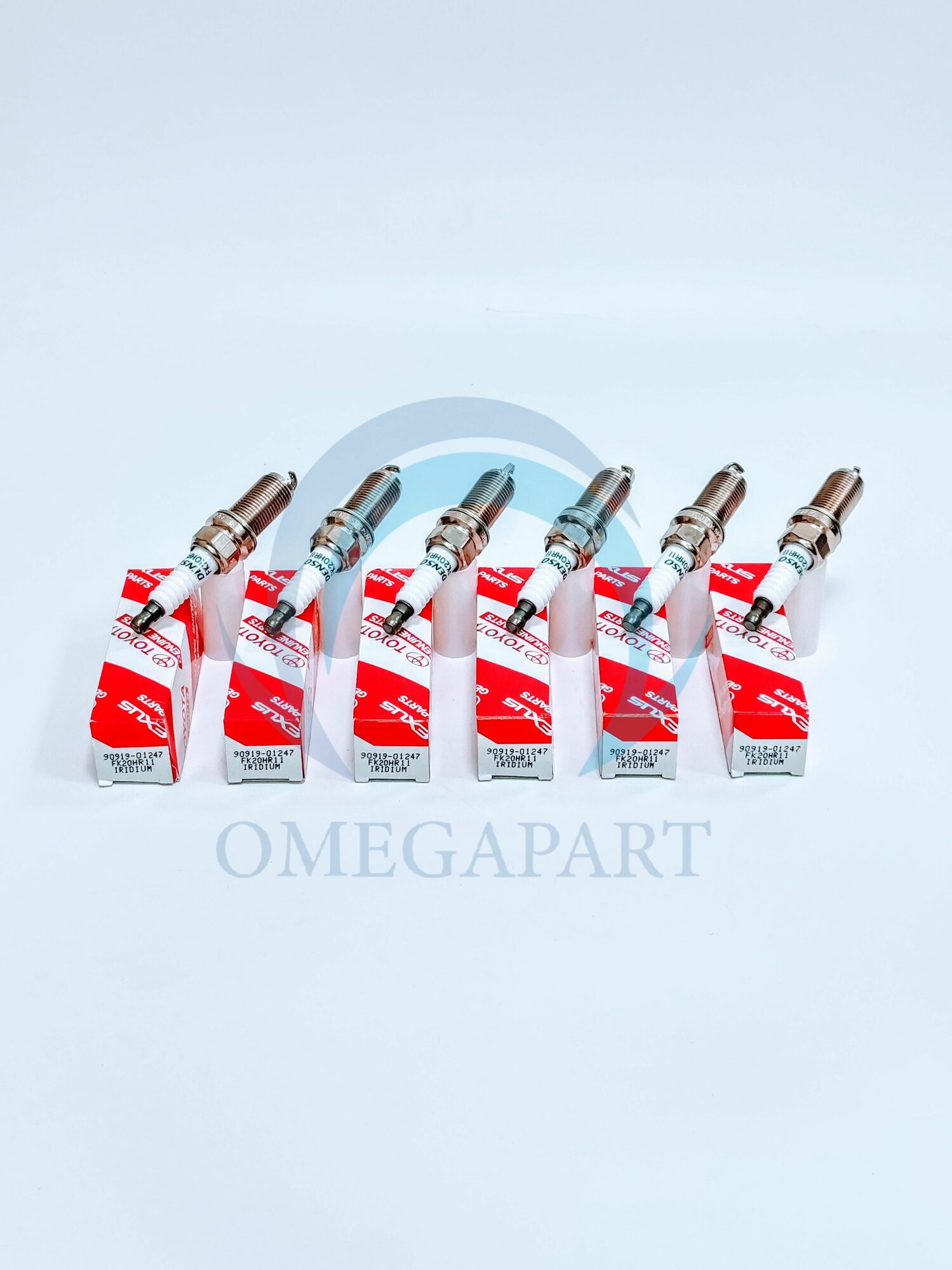 Свеча зажигания, комплект 6 шт, Toyota 9091901247