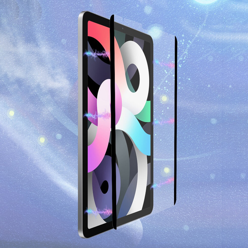 Защитная пленка на ощупь магнитной бумаги. Съемная, с высоким коэффициентом пропускания, как бумажная пленка, не скользит и не бликует. Совместима с iPad 11/10.9.