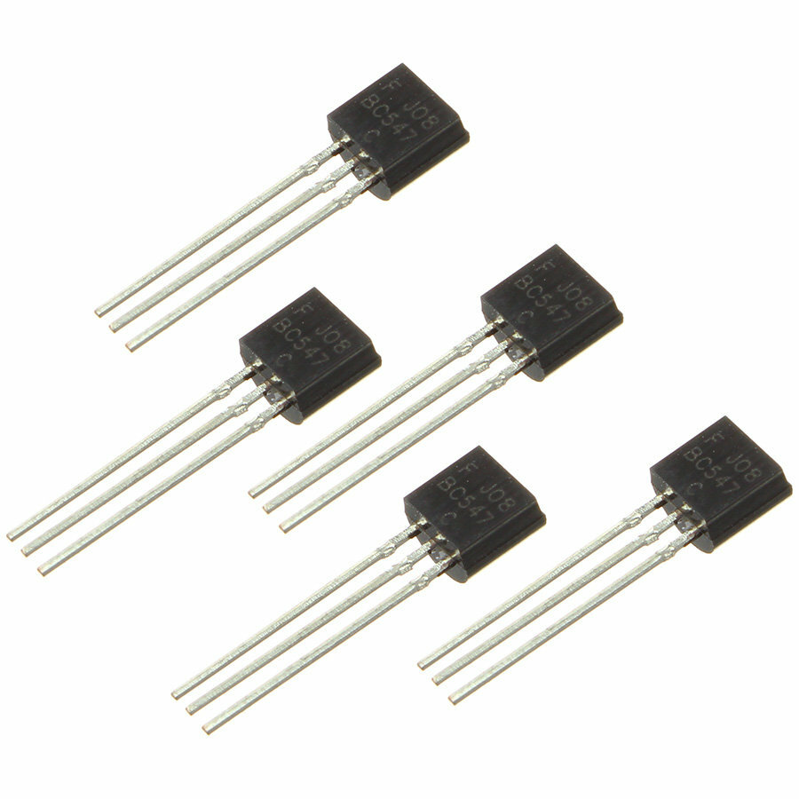 Транзистор BC547C TO-92 (упаковка 5шт) NPN 50В 0.1А 0.5Вт