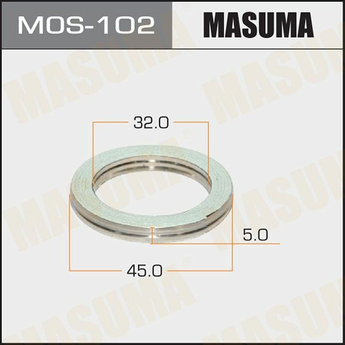 Кольцо уплотнительное глушителя Masuma 32х45 уп. 20шт MOS102