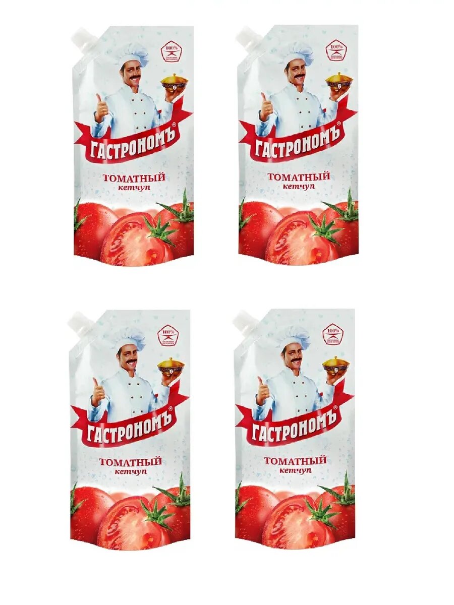 Кетчуп Гастро Томатный 400 гр, 4 шт