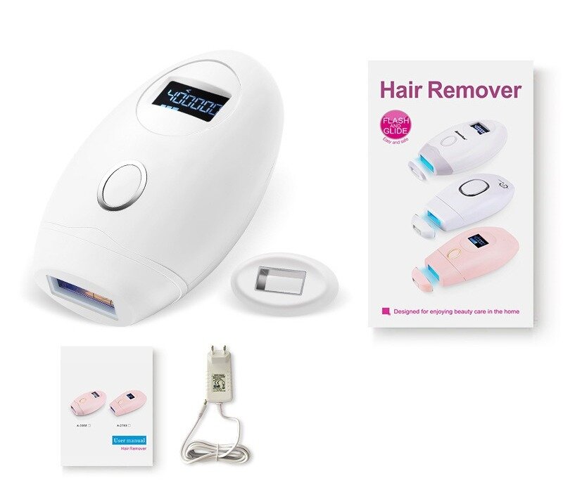 Фотоэпилятор IPL 400 000 вспышек, эпилятор лазерный женский для лица и тела, домашний безболезненный прибор