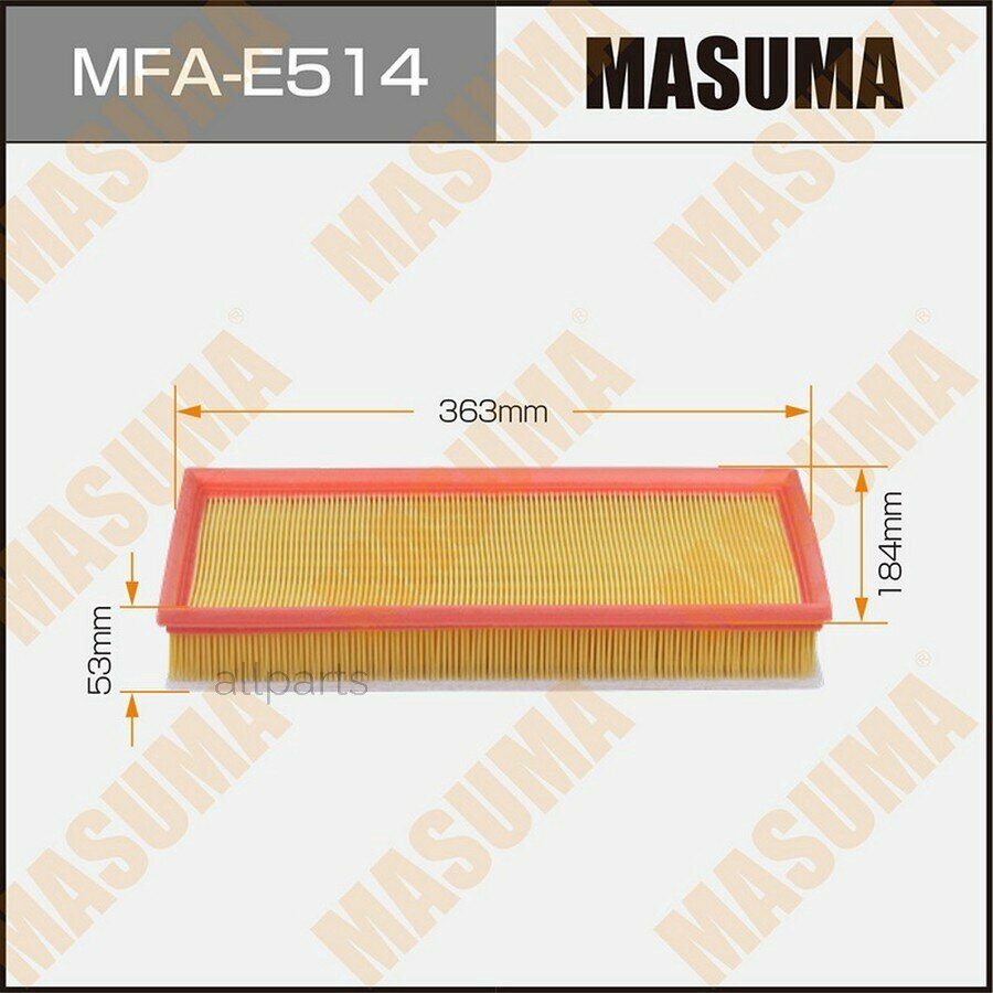 MASUMA MFA-E514 Фильтр воздушный AUDI A3 MASUMA MFA-E514
