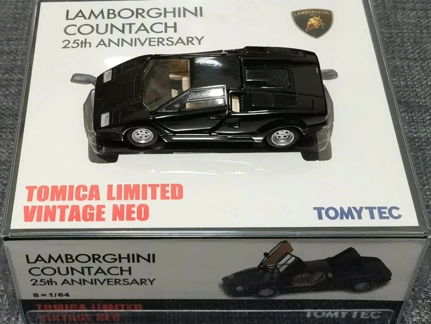 Tomytec TLV LV-N Lamborghini Countach LP400 Black Легковая модель автомобиля