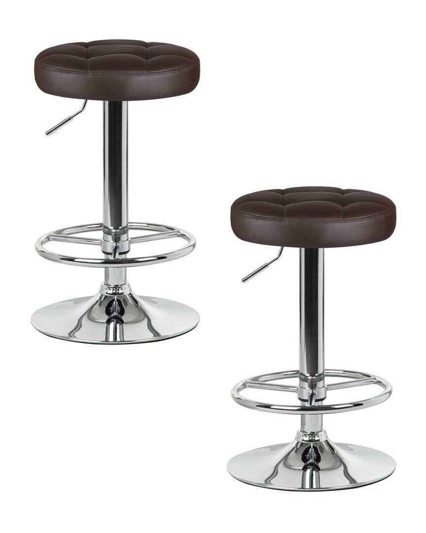 Стул барный DOBRIN Набор 2 шт Табурет барный DOBRIN BRUNO, коричневый арт. LM-5008-N_CH-M_EL-brown