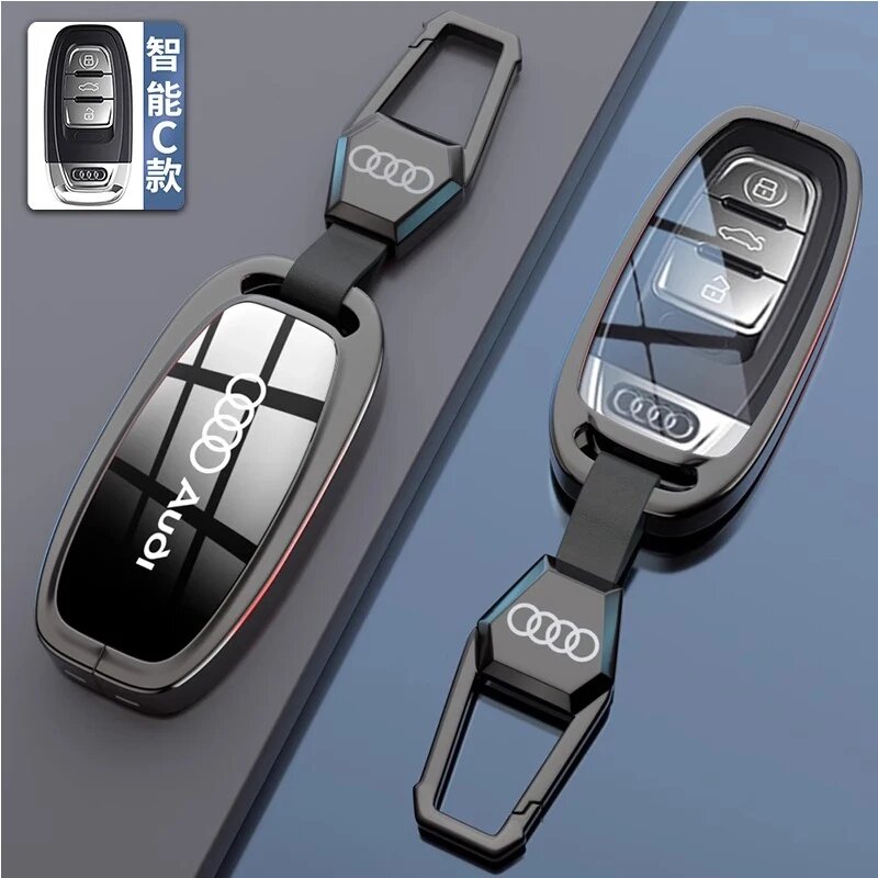 Чехол для ключей из цинкового сплава, чехол для ключей для Audi A1 A3 A4 8P 8L 8V A5 B6 B7 A6 A7 C5 C6 Q3 Q5 Q7 4F S3 S4 S6 RS3 TT C 1