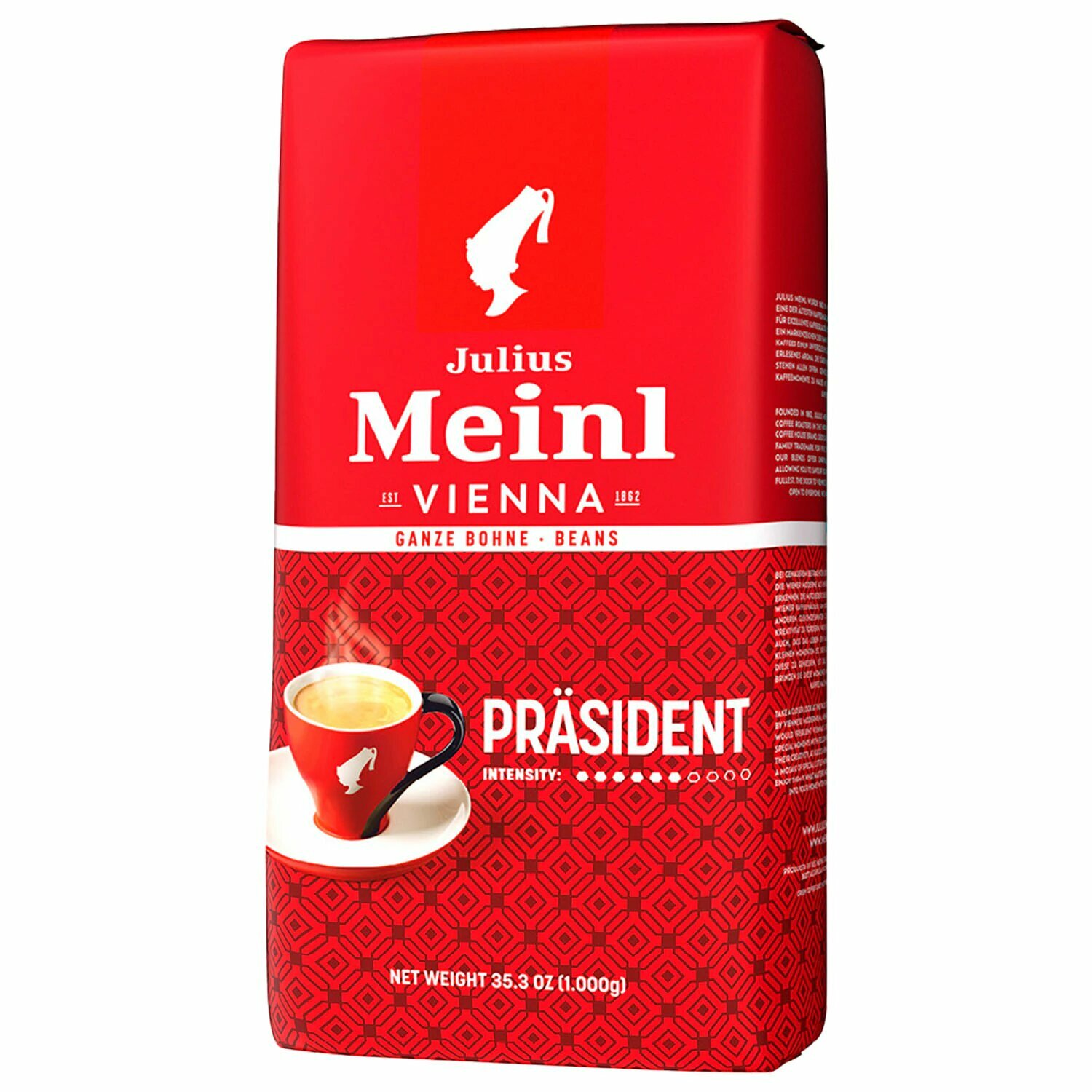 Кофе в зернах JULIUS MEINL "Prasident Classic Collection" 1 кг, италия