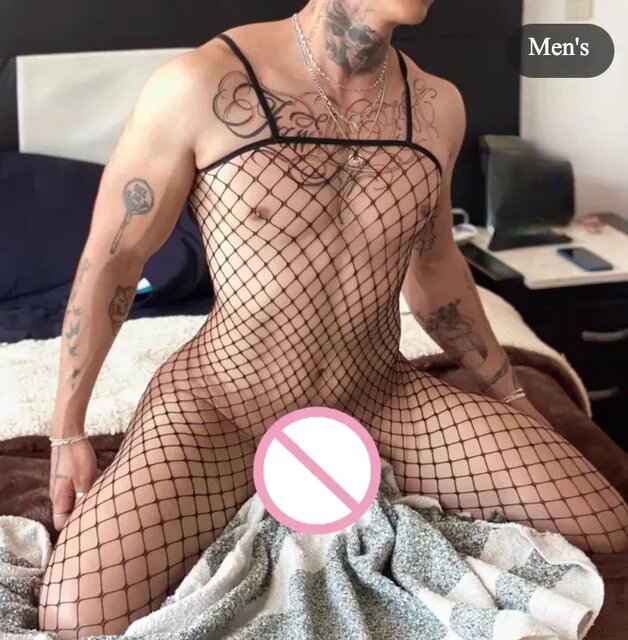 Мужской клубный дышащий боди, мужская униформа, сексуальная облегающая мужская пижама, фетиш-белье, сексуальный сетчатый плюшевый мишка.