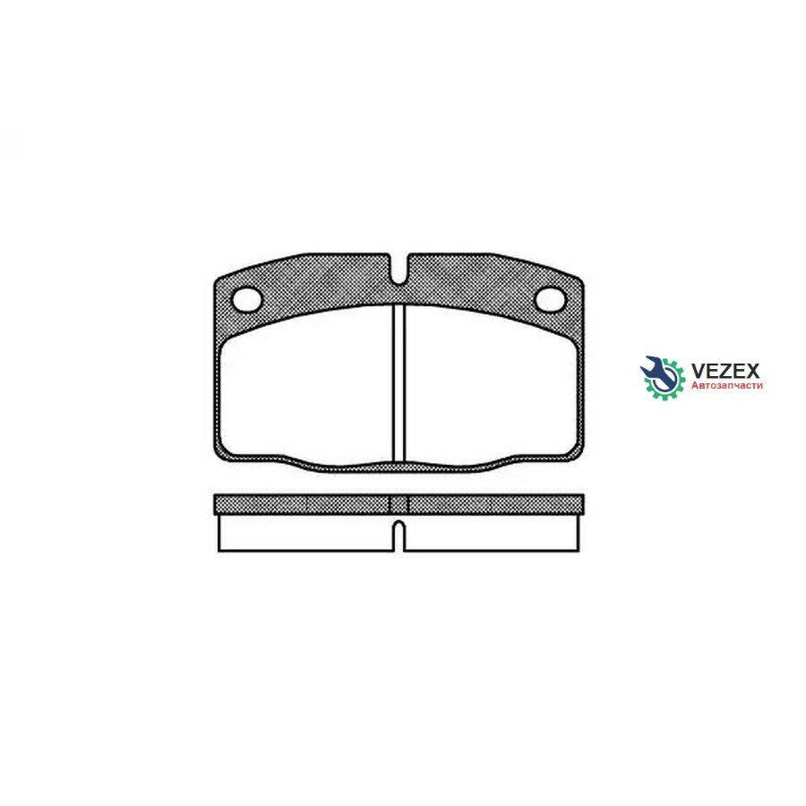 REMSA 010100 101 00 101 20=571833B=FDB173=FDB375 ! колодки дисковые п.\ Opel Kadett 1.2-1.7D 83-91/Ascona 81-88