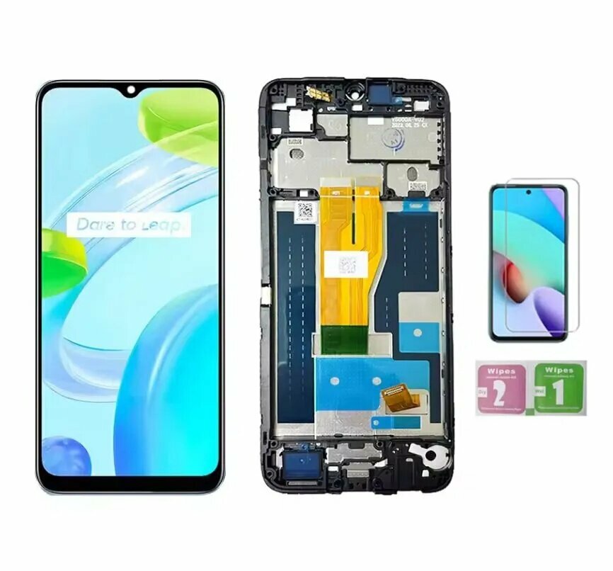Первоначальный Дисплей с рамкой Для Realme C30S RMX3690 Realme C30 RMX3581 RMX3623 с сенсорным экраном