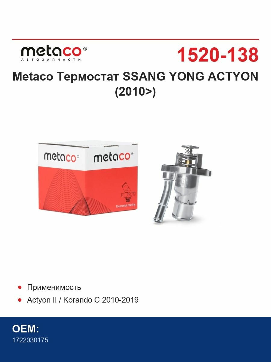 Metaco Термостат SSANG YONG ACTYON (2010>)