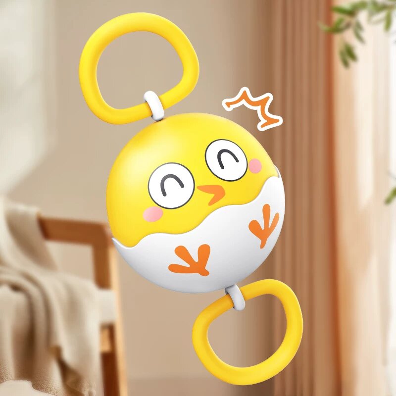 Светящаяся в темноте свистящая мяч для детей 3-6 лет - дизайн цыпленка, образовательная игрушка для развития
