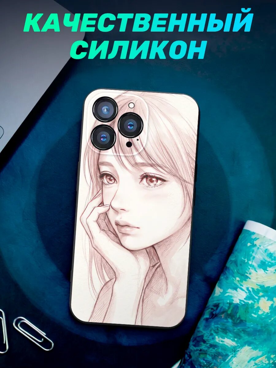 Чехол на iphone 16 Pro Max аниме девушка — фото 1