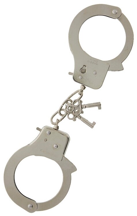 Металлические наручники с ключиками LARGE METAL HANDCUFFS WITH KEYS
