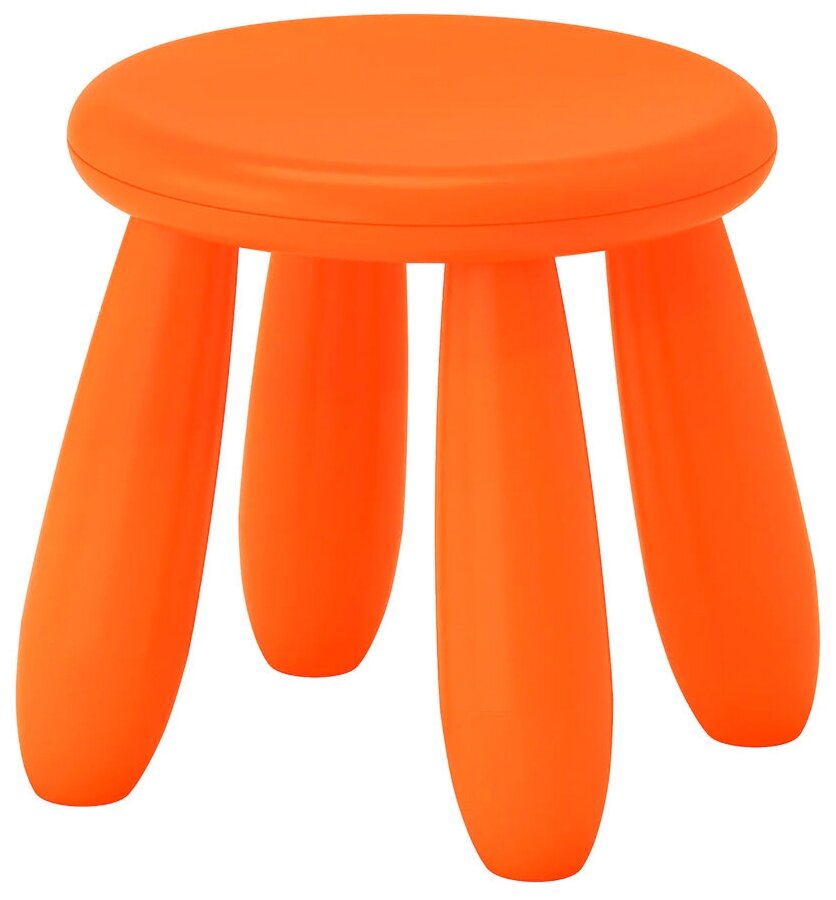 Табурет детский маммут Икеа оранжевый