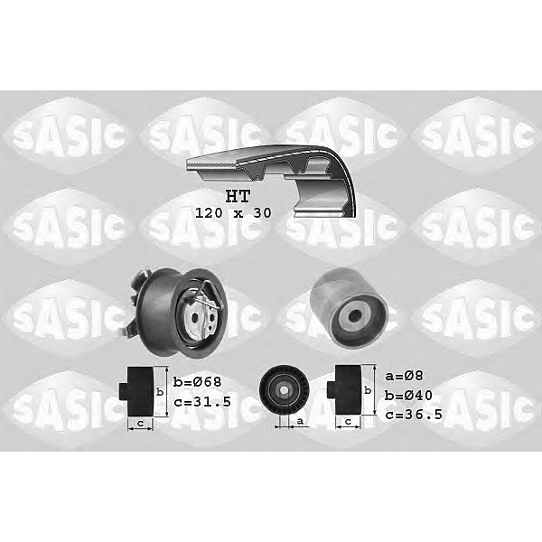 SASIC 1756003 (038198119A / 038198119C / 12506361221490122149) комплект грм