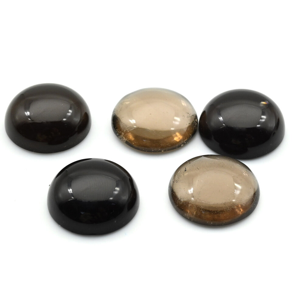 Кабошон из раухтопаза круг 18*18*6мм. (28-21)