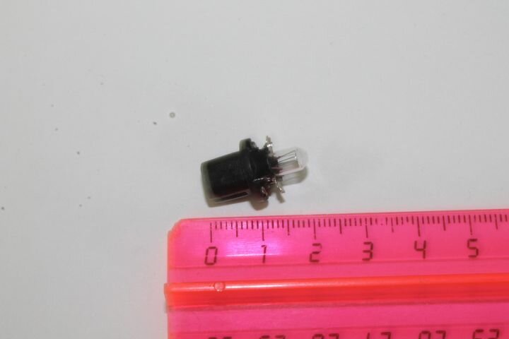 Лампа щитка пр. 24V W1.2W T5 без цок. с патрон. B8.5d 10шт