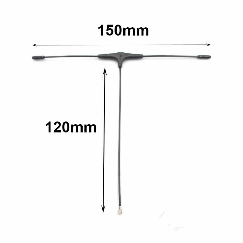Антенна управления FPV ELRS/TBS Crossfire 868/915 МГц, Т диполь, 120мм u. FL/IPEX1/MHF1