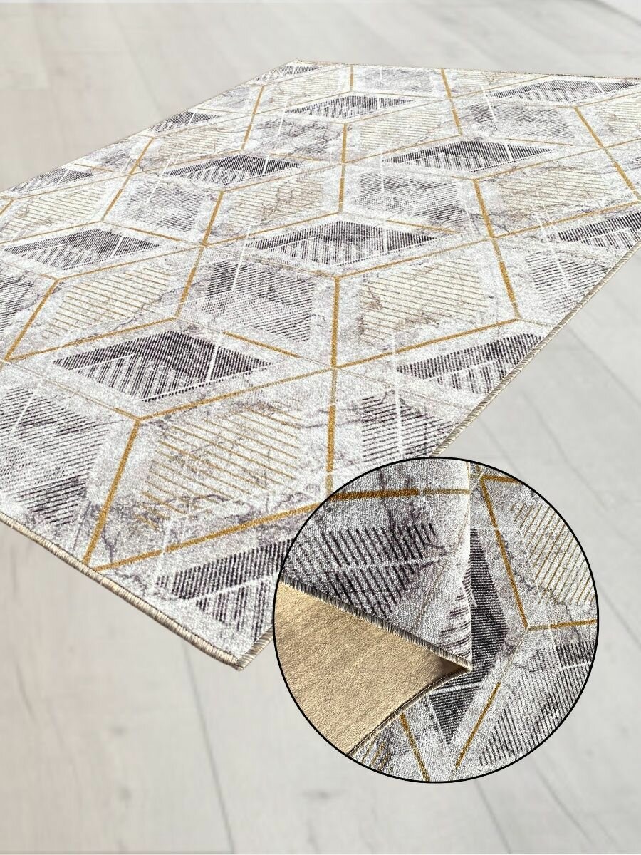 Ковёр 3 х 4 м Принт на пол для комнаты палас нева тафт Карнивал 90; 37