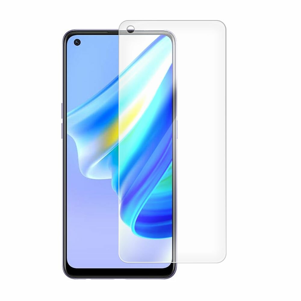 Стекло защитное гибридное Krutoff для Oppo Reno6 Lite