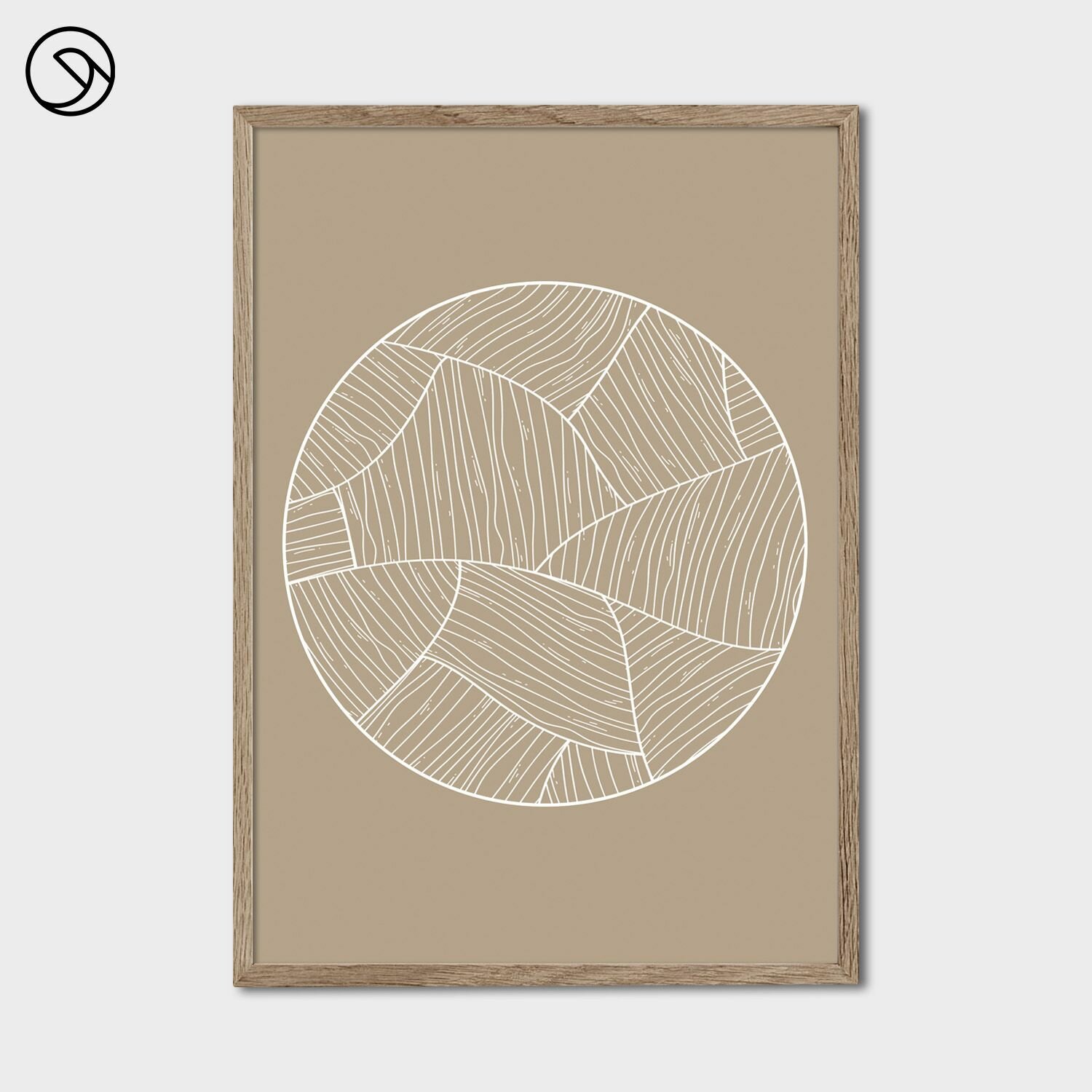 Постер для интерьера Postermarkt, Текстура Круг, 50х70 см