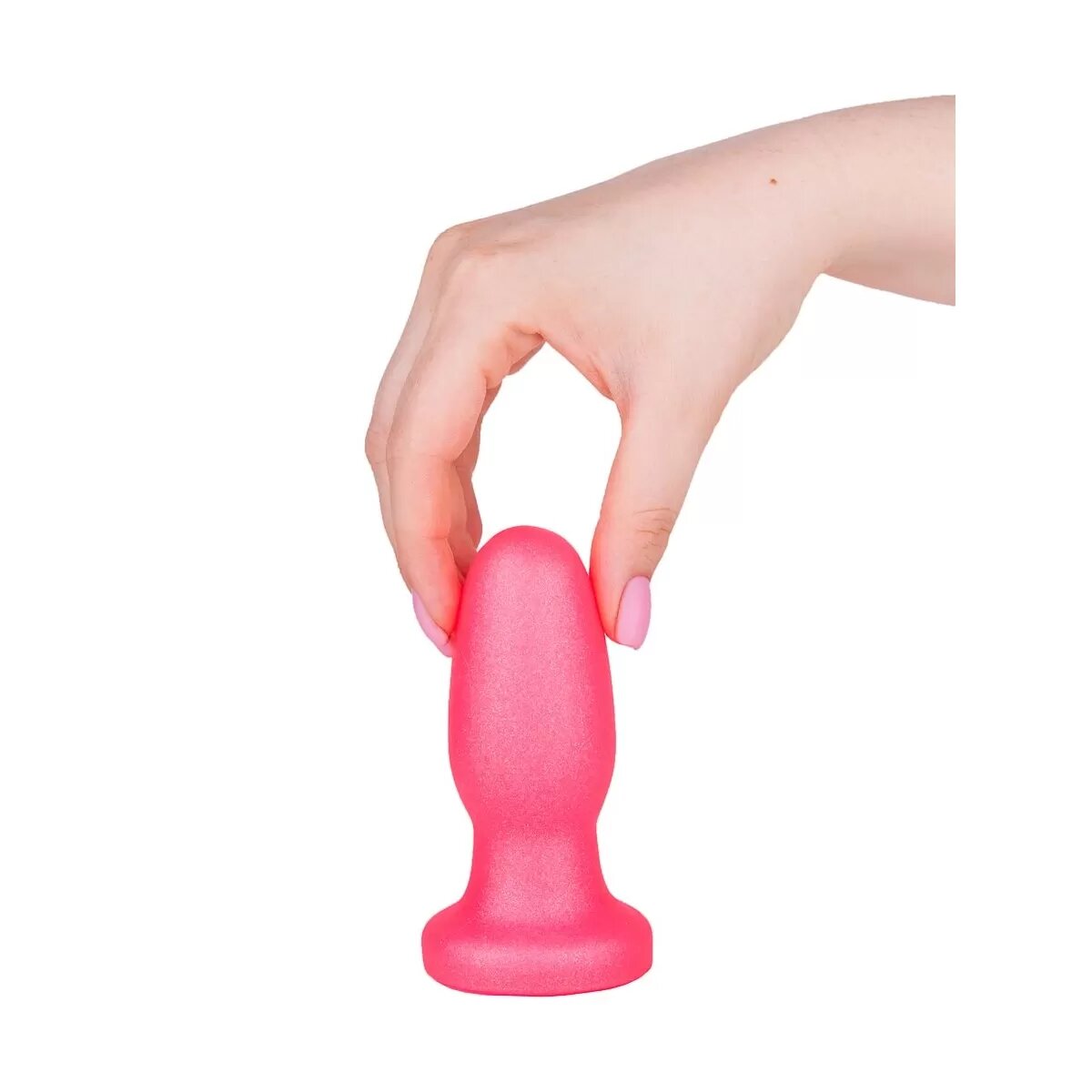 LOVETOY (А-Полимер) Овальная пробка Lovetoy из ПВХ, розовый (11.5, Ø 4.2 см)