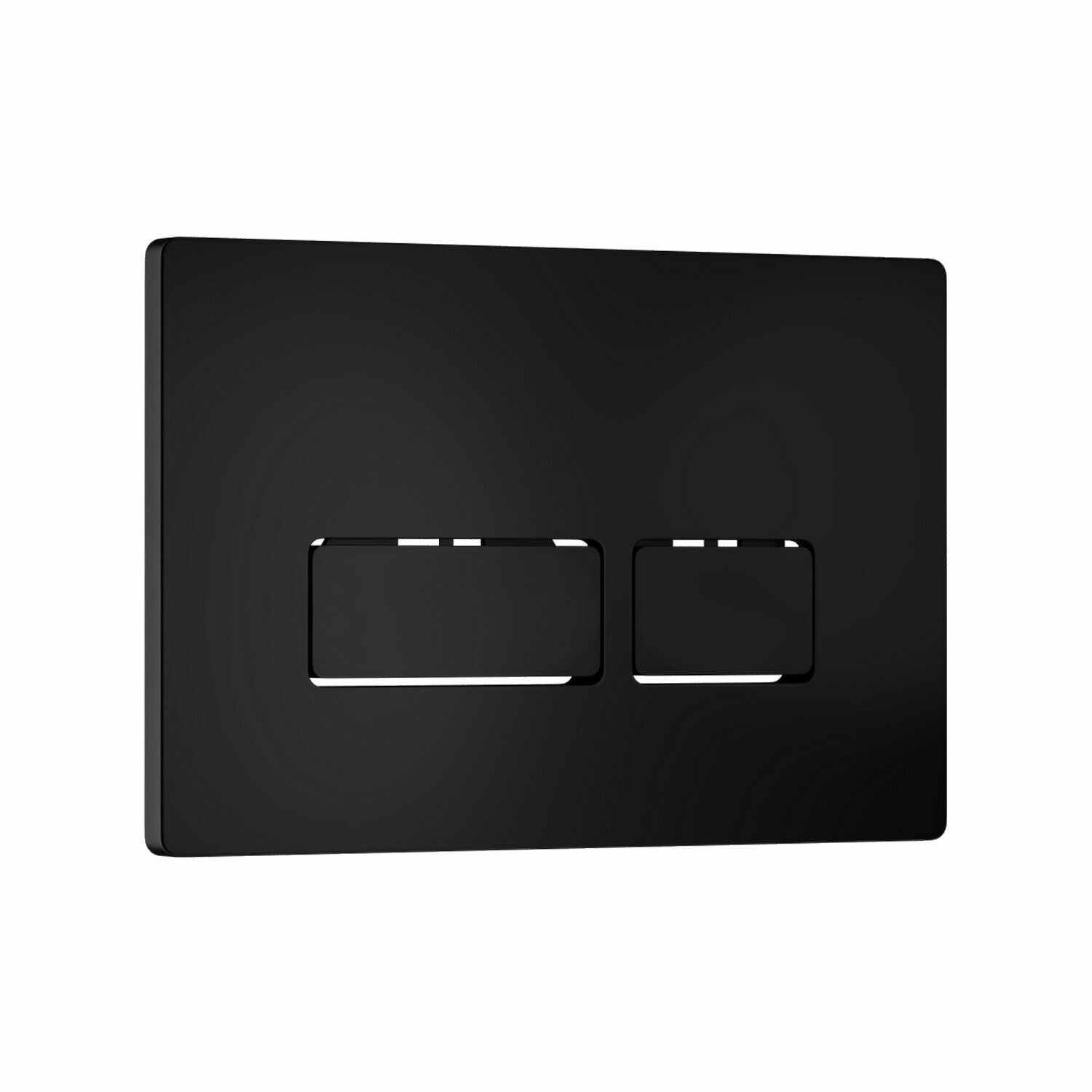 Кнопка смыва WAVE V2 универсальная черная АБС прямоугольная